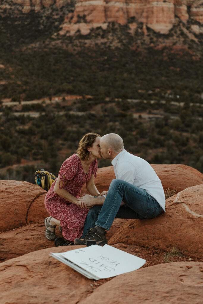 The Charm of a Sedona Arizona Proposal | Love in the Desert - Kali M Photos